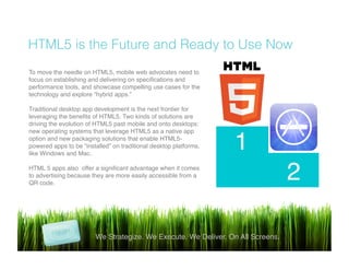 10 Reasons to Adopt HTML5 for Mobile Apps | PPT