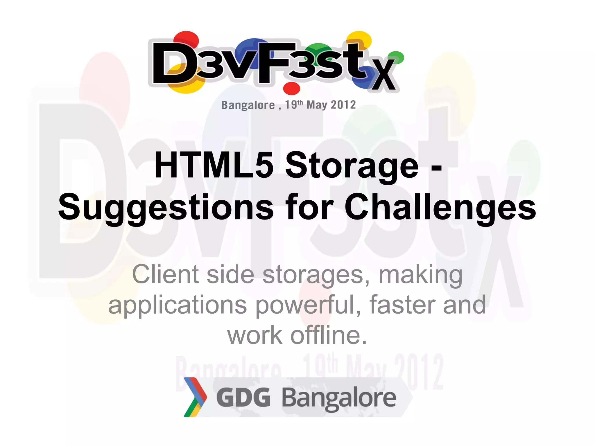Html5 storage suggestions for challenges.pptx