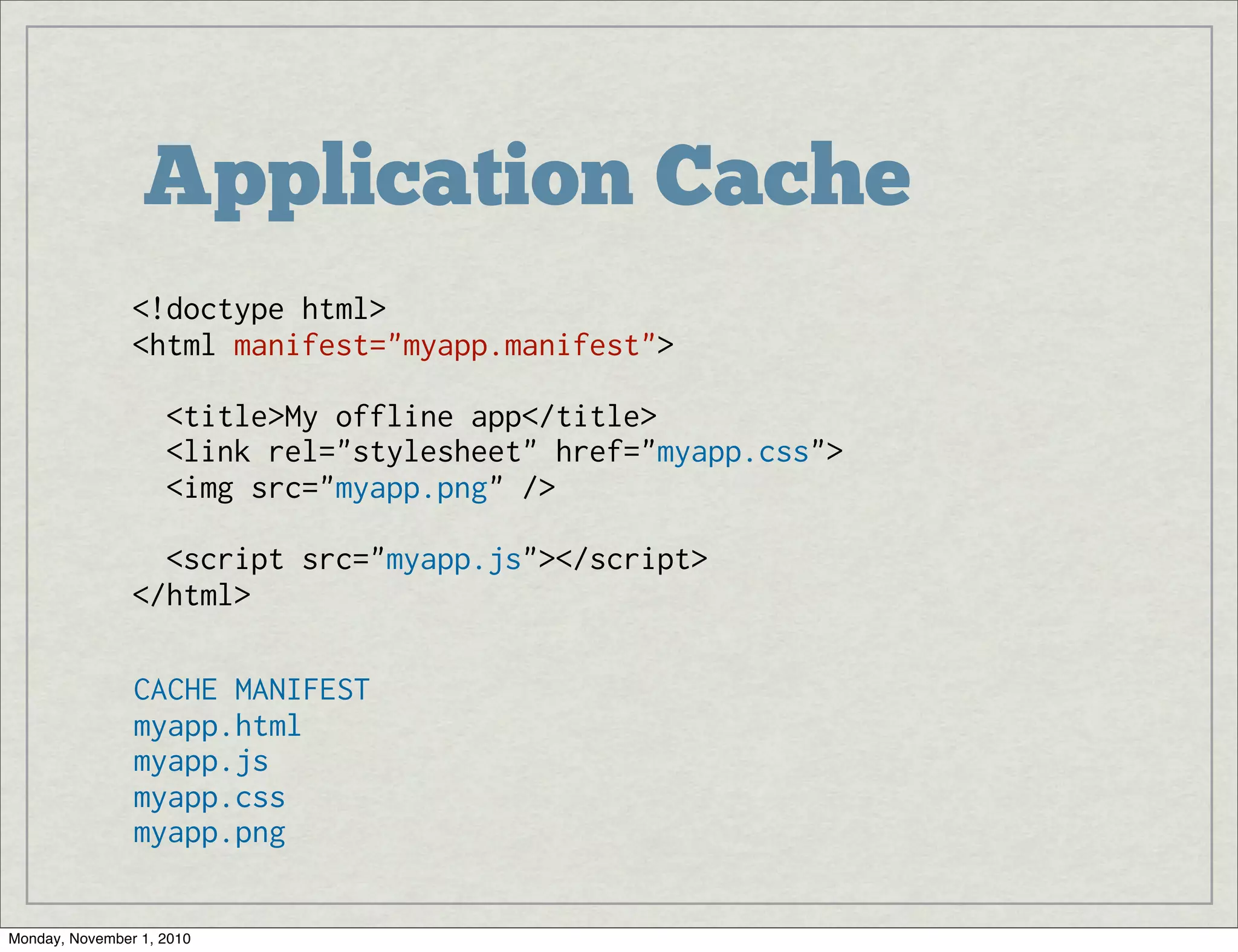 An Overview of HTML5 Storage | PPT