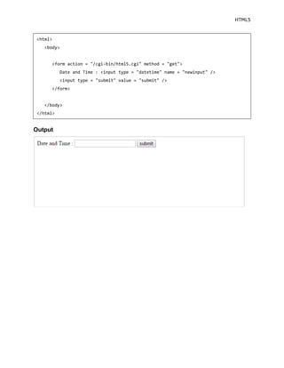 Html5 tutorial | PDF