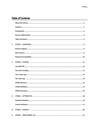 Html5 tutorial | PDF