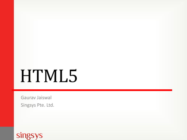 Html5 Essentials Ppt