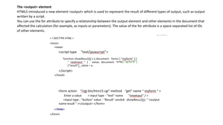 Html 5 web forms 2 | PPTX | Web Design and HTML | Internet