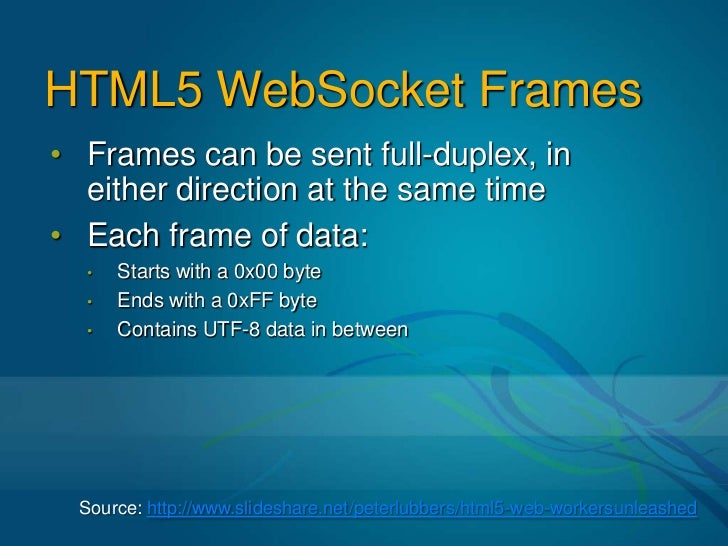 Taking A Quantum Leap With Html 5 Websocket
