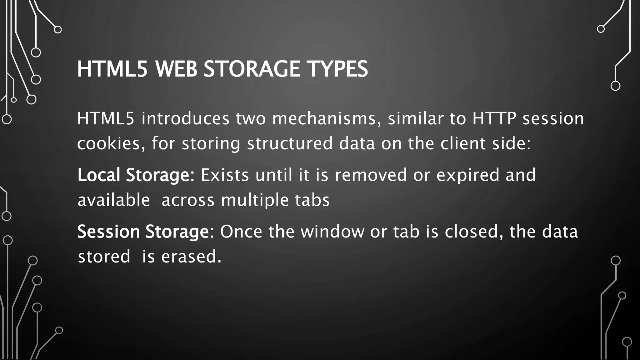 Html5 Web Storage Hemant | PPT
