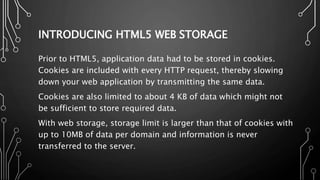 Html5 Web Storage Hemant | PPT
