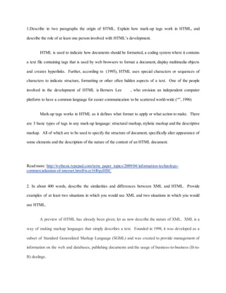 Html add | DOCX | Web Design and HTML | Internet