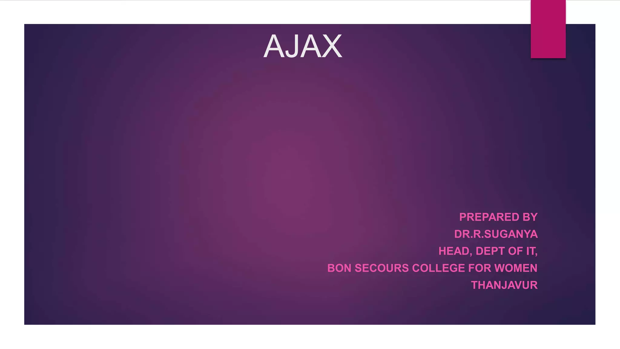 HTML & AJAX.ppt | Free Download
