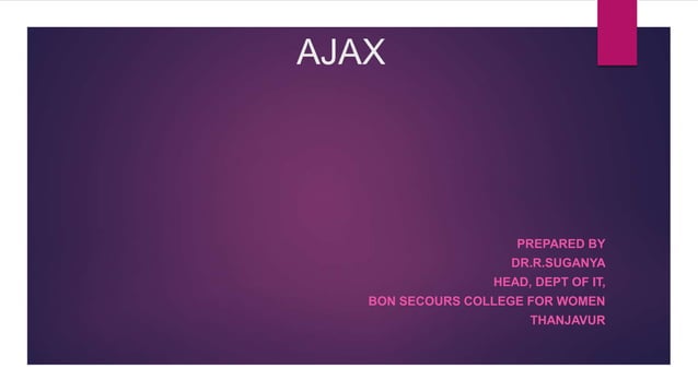 HTML & AJAX.ppt | Free download