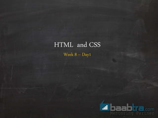 Html and css | PPT