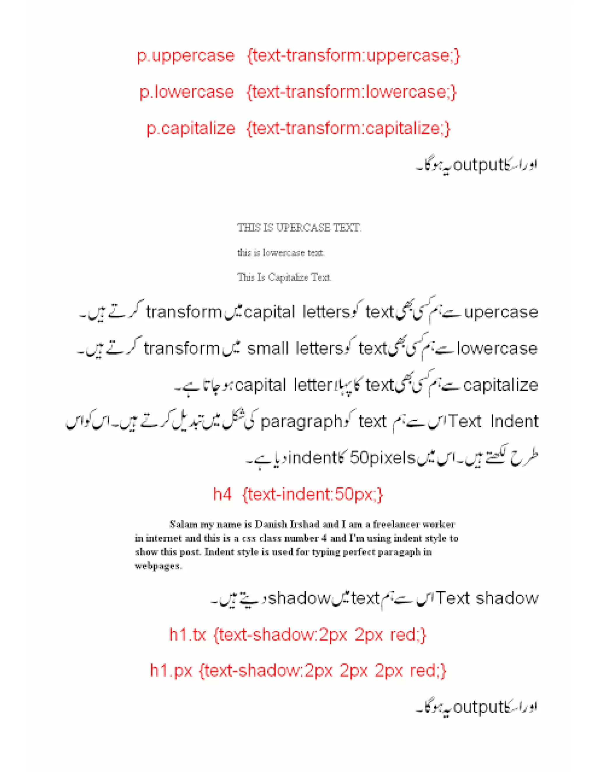 Html and css in urdu by muhammad danish irshad | PDF