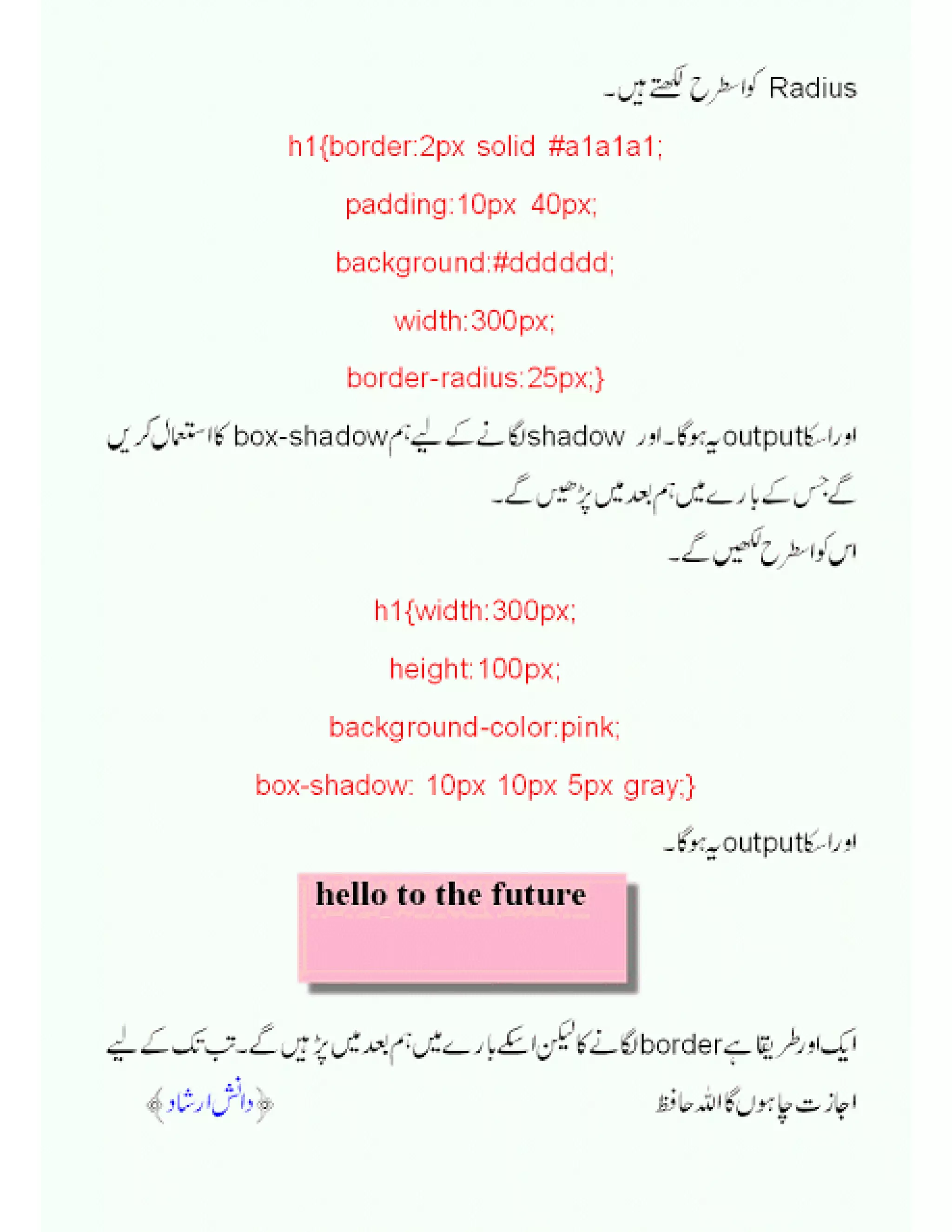 Html and css in urdu by muhammad danish irshad | PDF