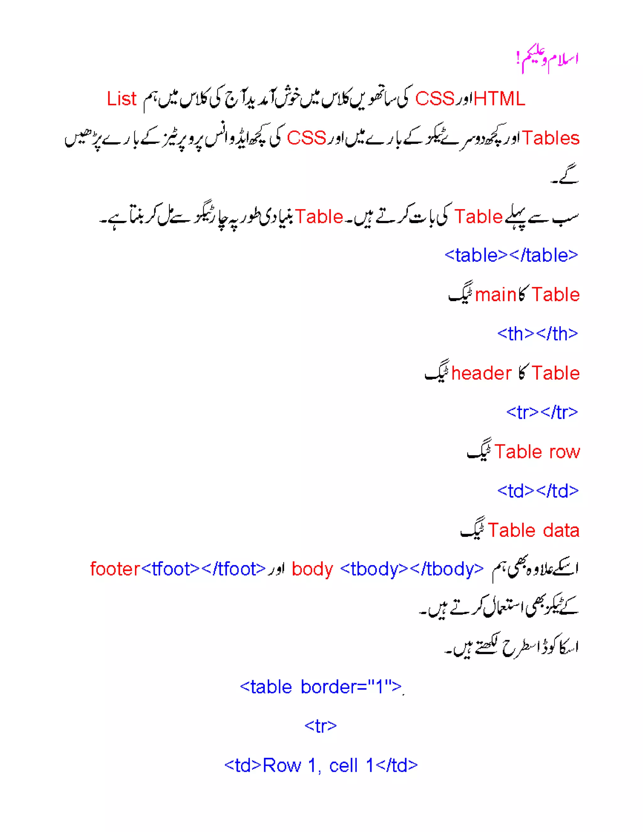Html and css in urdu by muhammad danish irshad | PDF