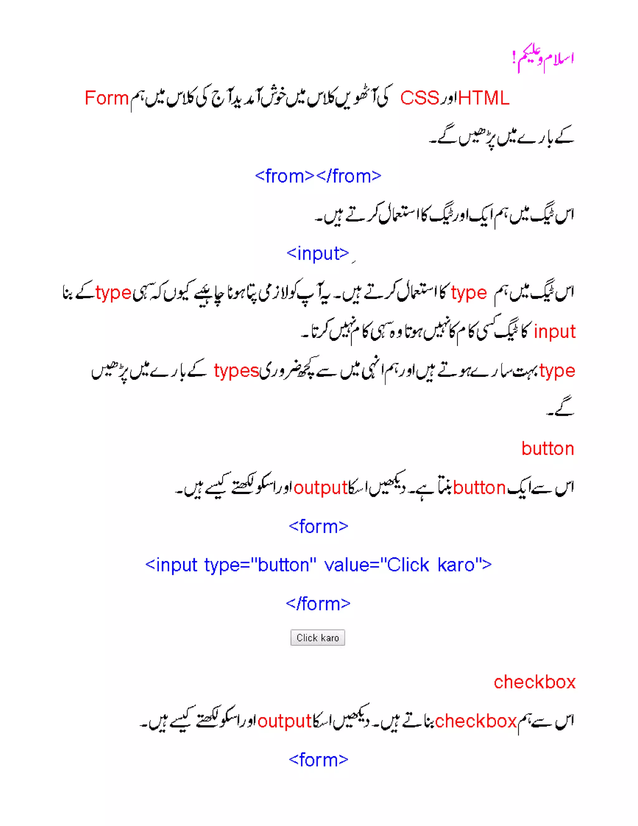 Html and css in urdu by muhammad danish irshad | PDF
