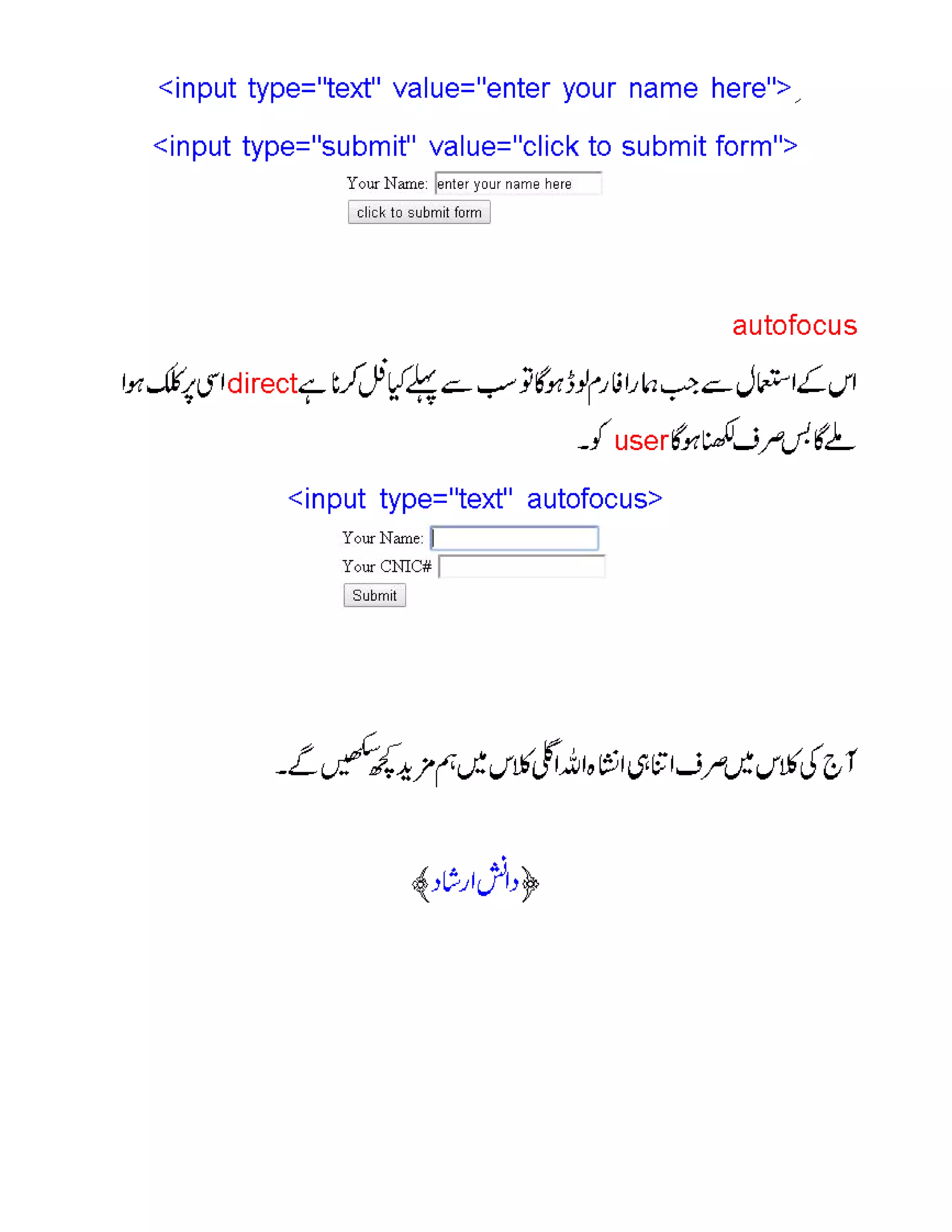 Html and css in urdu by muhammad danish irshad | PDF