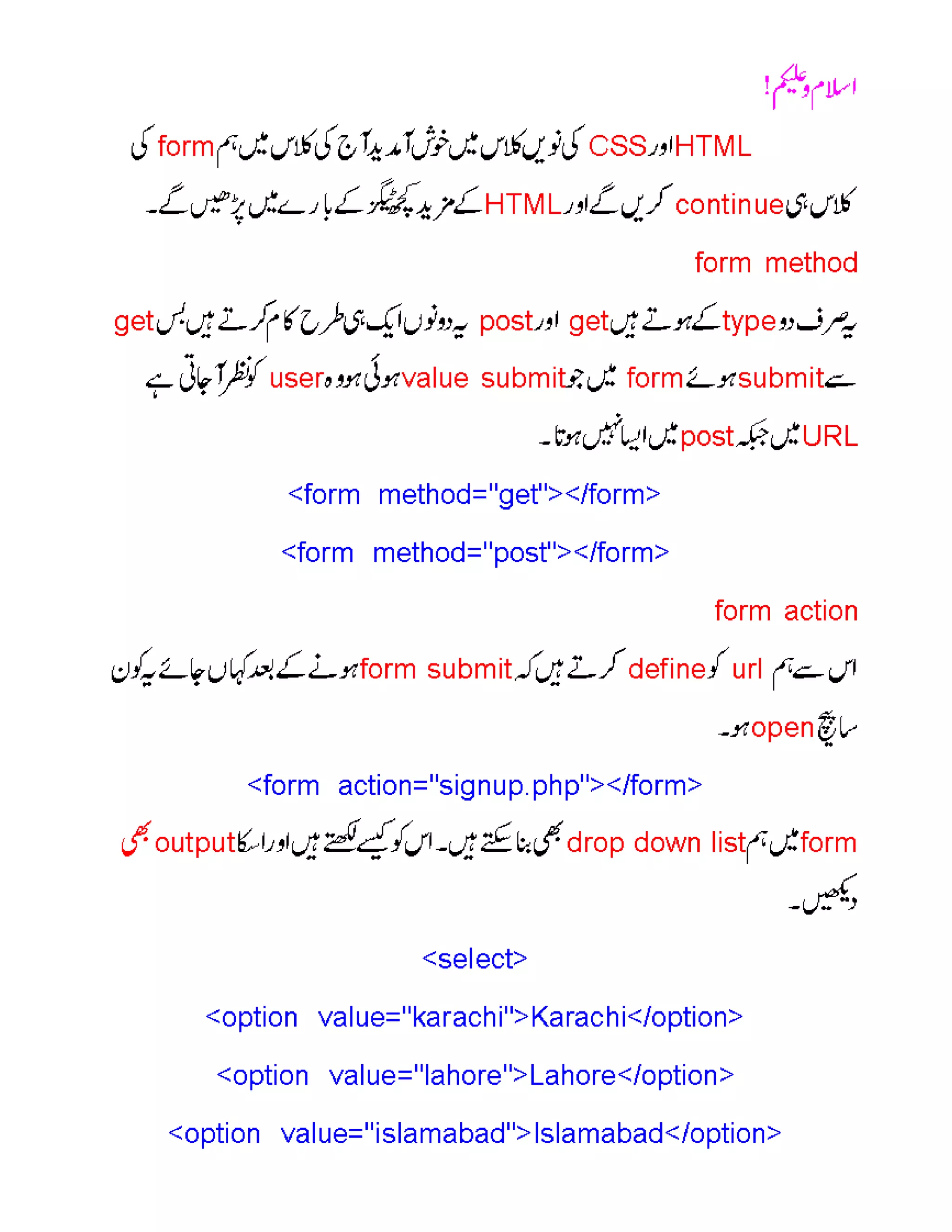 Html and css in urdu by muhammad danish irshad | PDF
