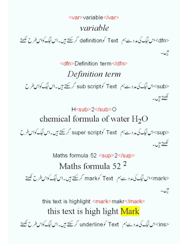 Html and css in urdu by muhammad danish irshad | PDF