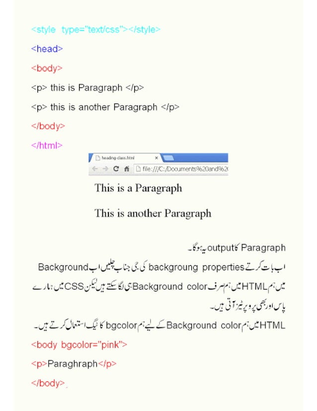 Html and css in urdu by muhammad danish irshad | PDF