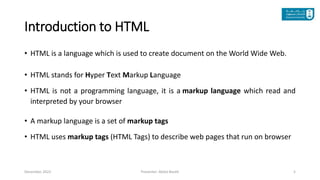 HTML and CSS Week 1 Lecture 1.pptx