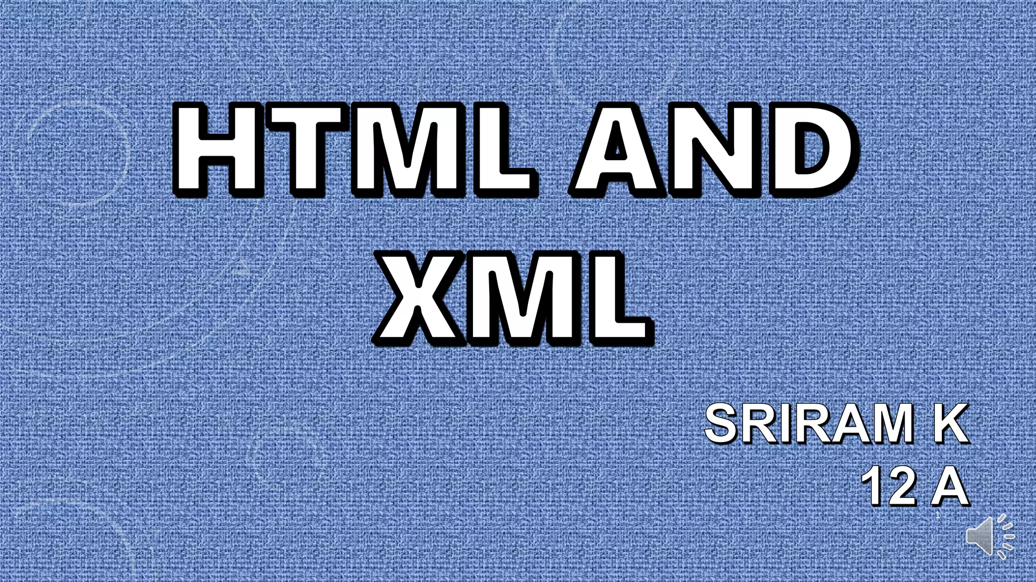 HTML AND XML ppt.pptx