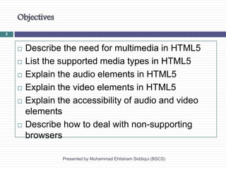 Html audio video | PPTX | Web Design and HTML | Internet