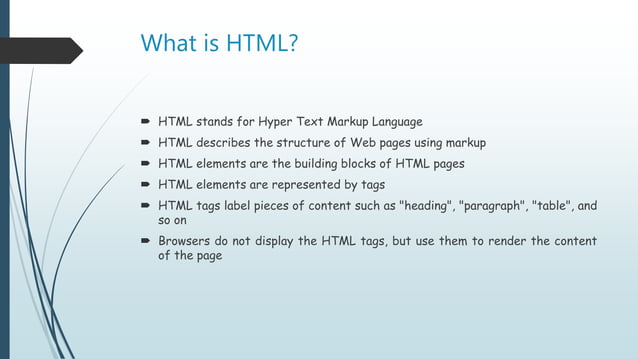 Html basic | PPT