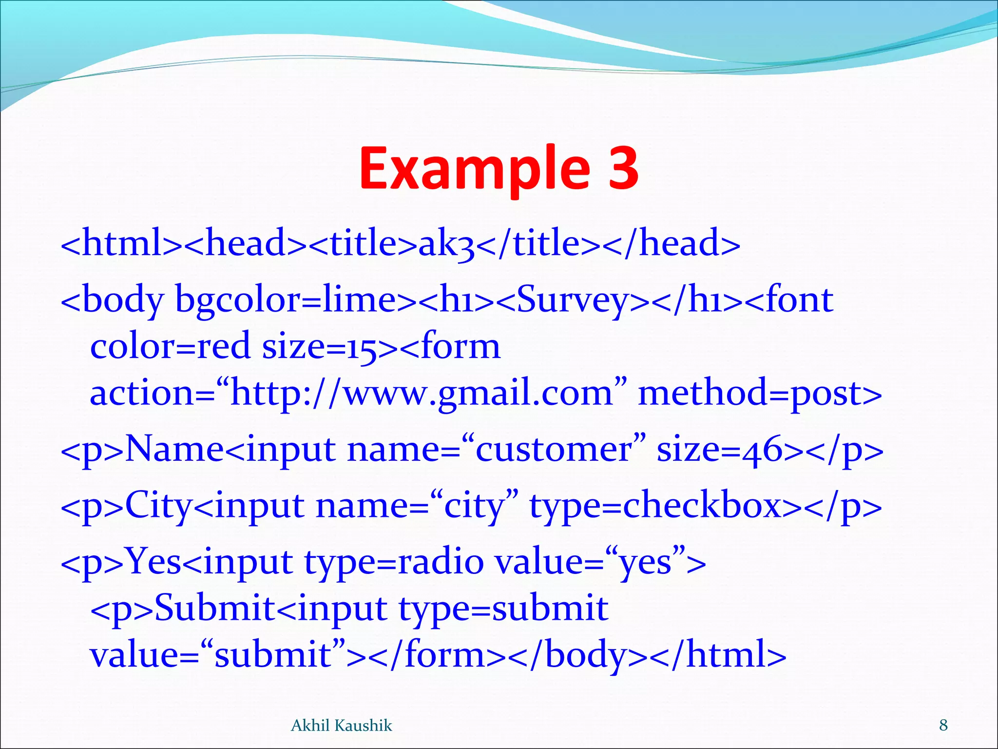 HTML basics | PPT