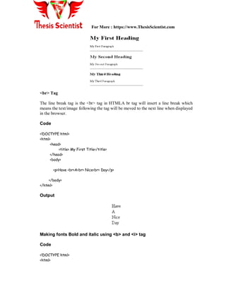 HTML guide for beginners | PDF
