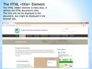 Html basics | PPT