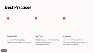 HTML Basics by Goutham R Gowda/IntelliLearn | PPTX | Web Design and ...
