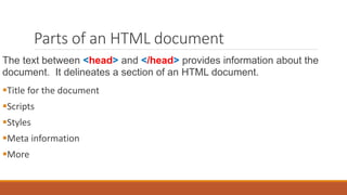 HTML Basics 1 workshop | PPT
