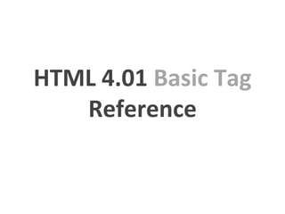Html basic tags | PPTX