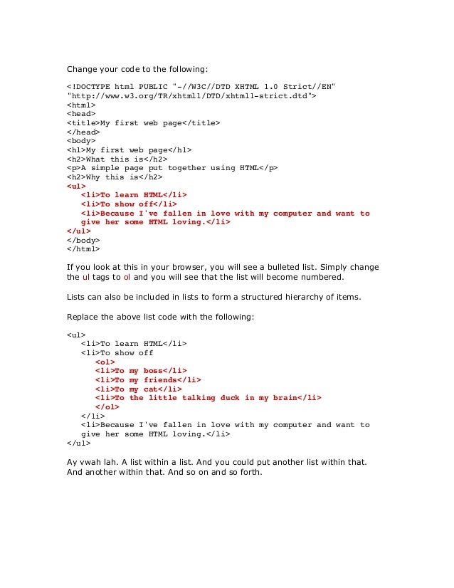 Html Beginners Tutorial