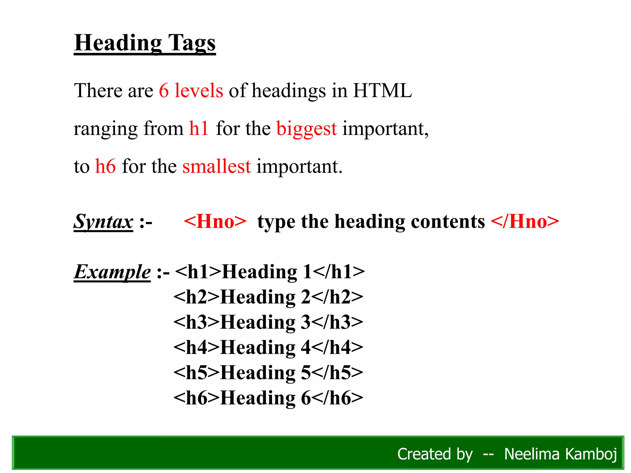 Html complete | PPTX
