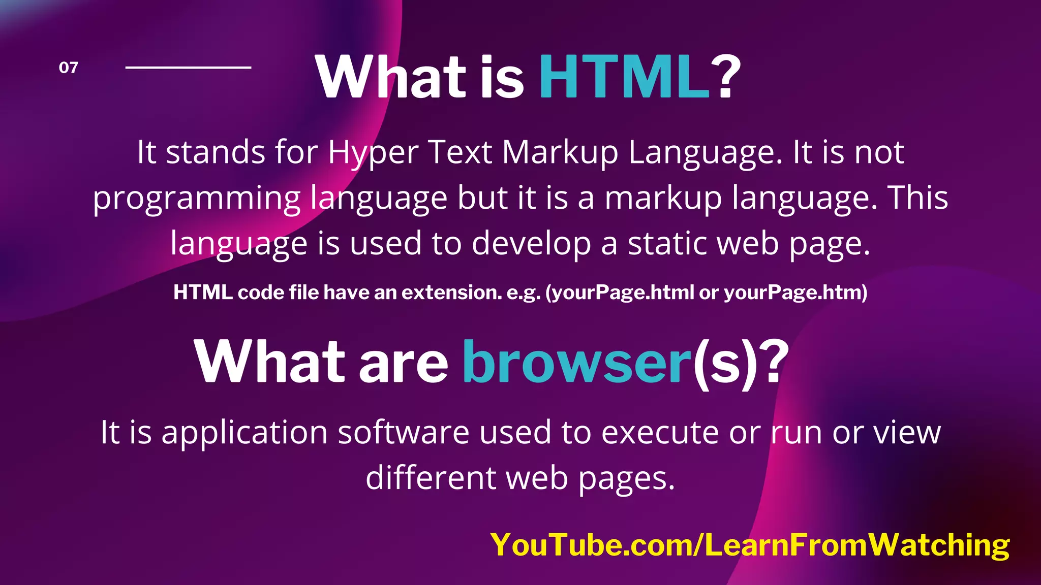 Html complete course | Lec -1 | what is html | PPT | Free Download