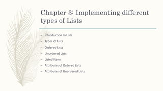 Html course | PPTX