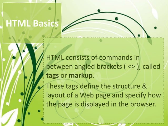 Html, CSS & Web Designing | PPTX