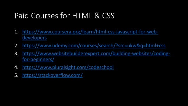 Html & CSS | PPTX | Web Design and HTML | Internet