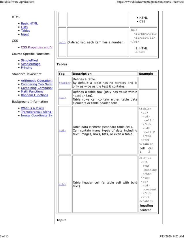 Html css | PDF