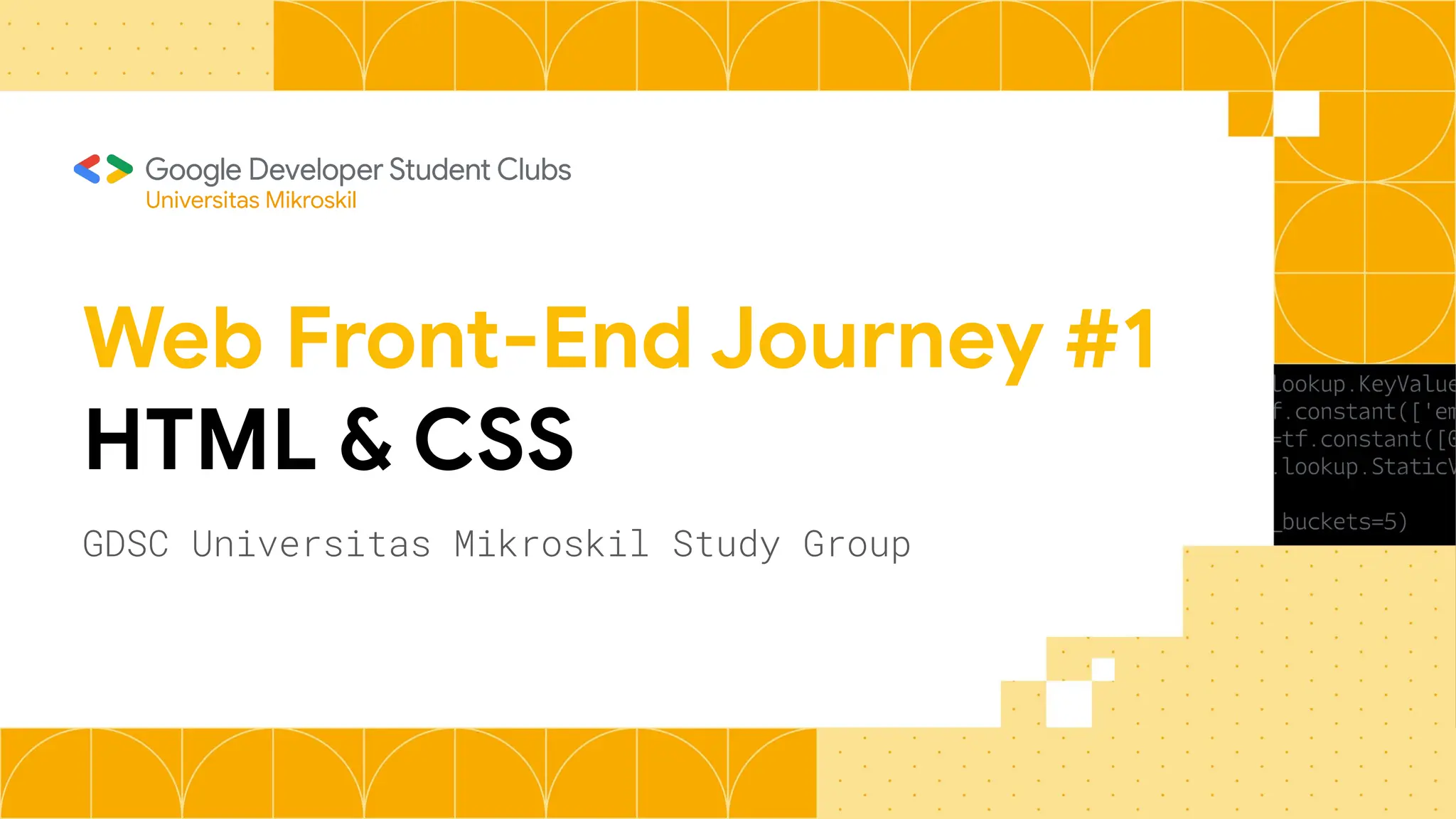 Web Front End Journey 1 Html And Css Ppt