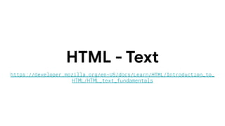 Web Front-End Journey #1 -- HTML and CSS | PDF | Web Design and HTML | Internet