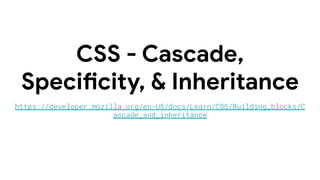 Web Front-End Journey #1 -- HTML and CSS | PDF | Web Design and HTML | Internet