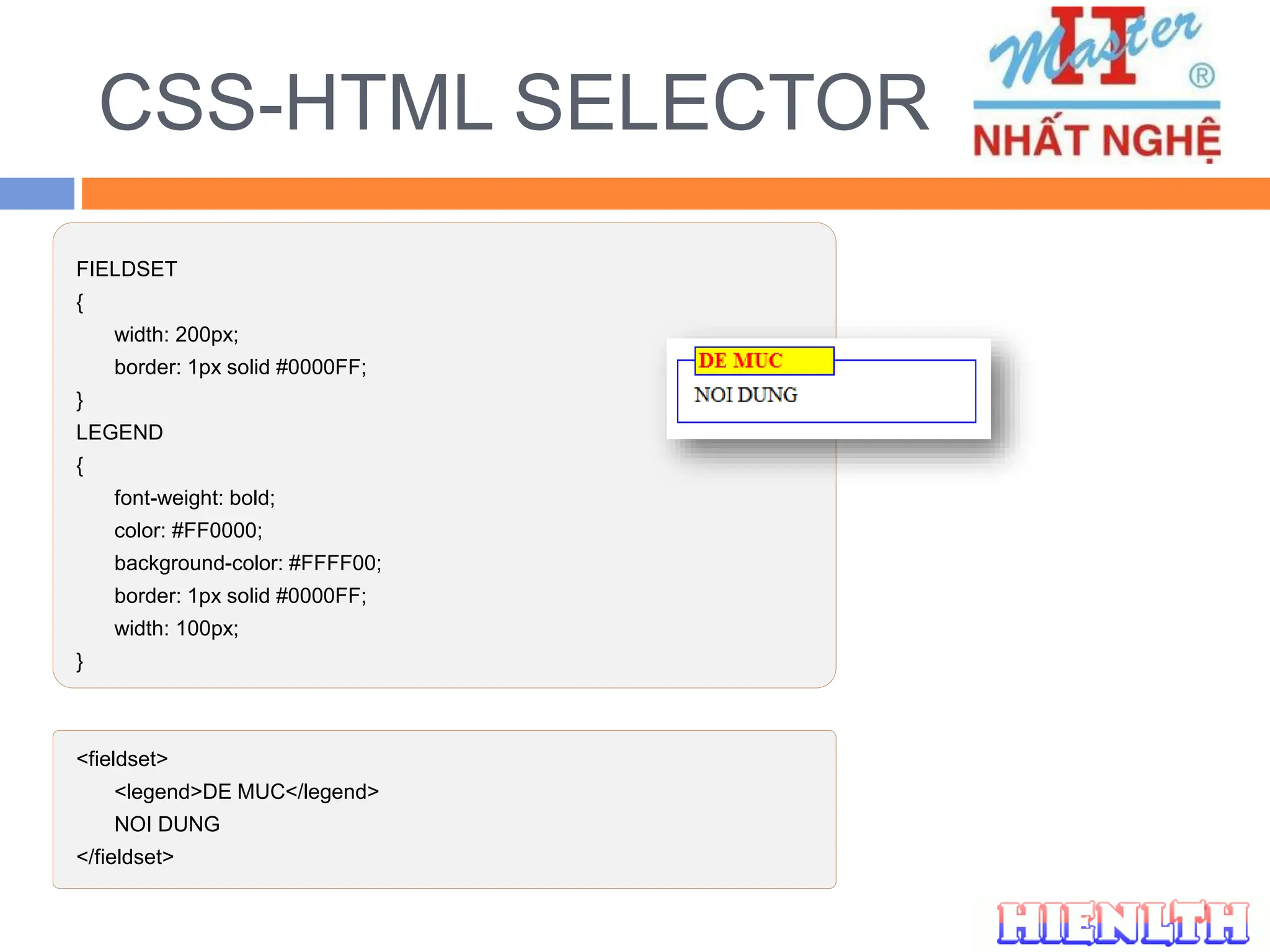 Giáo trình HTML CSS Nhất Nghệ - Lập trình web | PDF