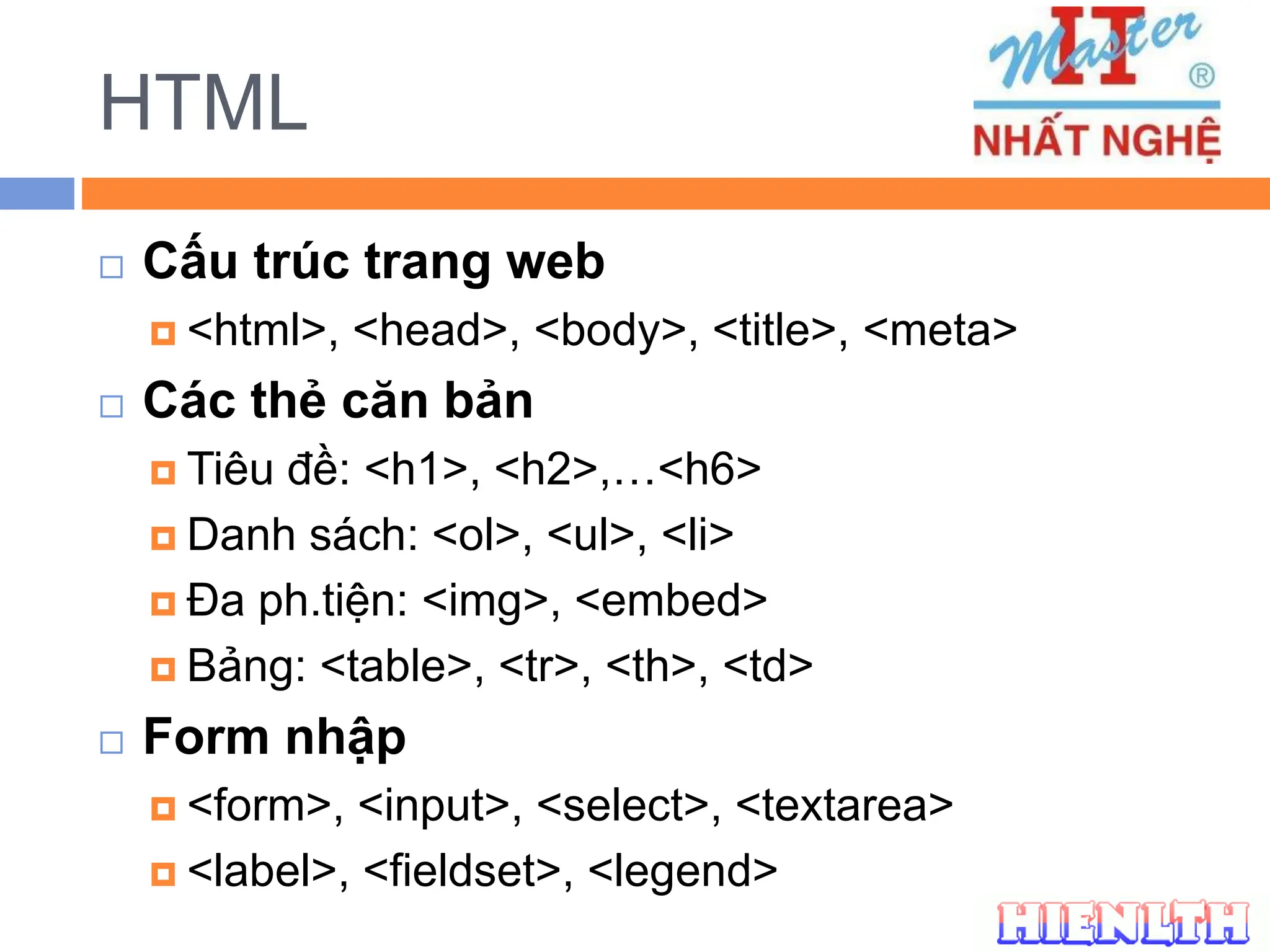 Giáo trình HTML CSS Nhất Nghệ - Lập trình web | PDF