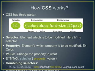 Html and css | PPTX