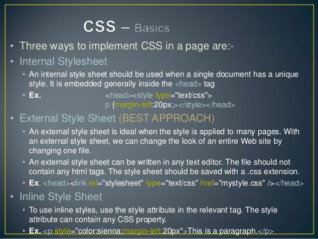 Html and css