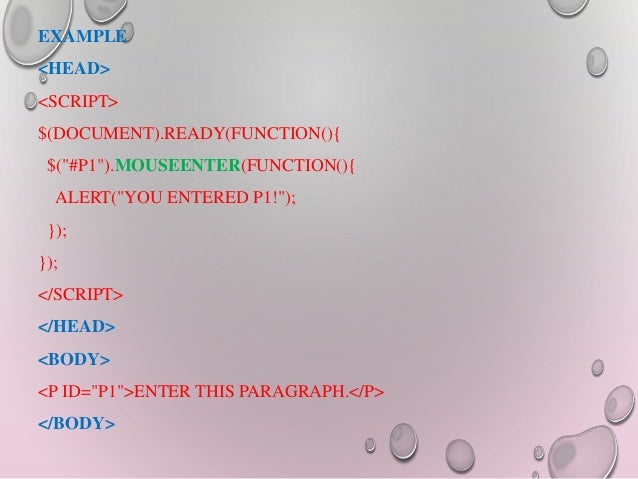 Htmlcssjava Scriptjquery