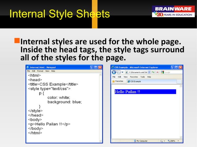 Web Development using HTML & CSS | PPT | Web Design and HTML | Internet