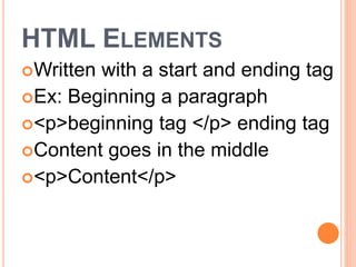Html&css pp | PPTX | Web Design and HTML | Internet