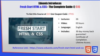 Fresh Start HTML & CSS | PPT